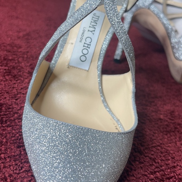Jimmy Choo | Shoes | Authentic Jimmy Choo Lancer 0 Silver Heels | Poshmark